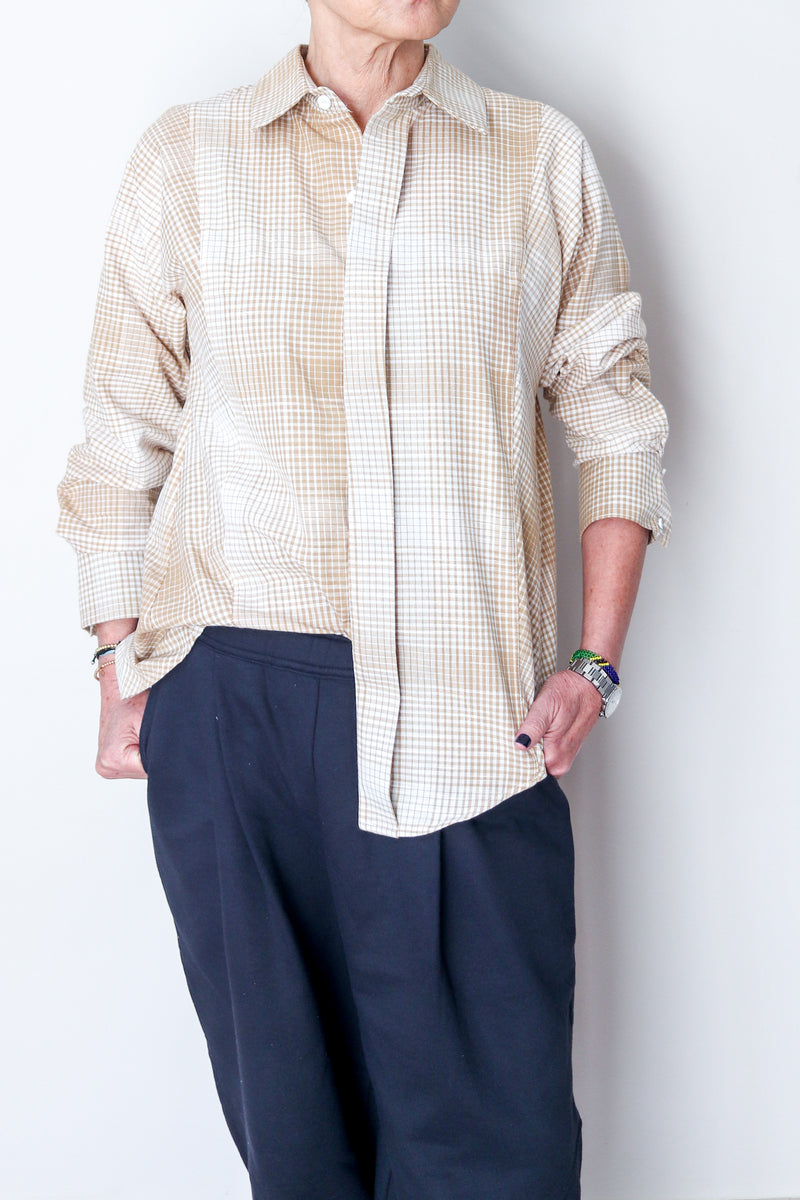 Shirt Camel Check – Alexandra Classics